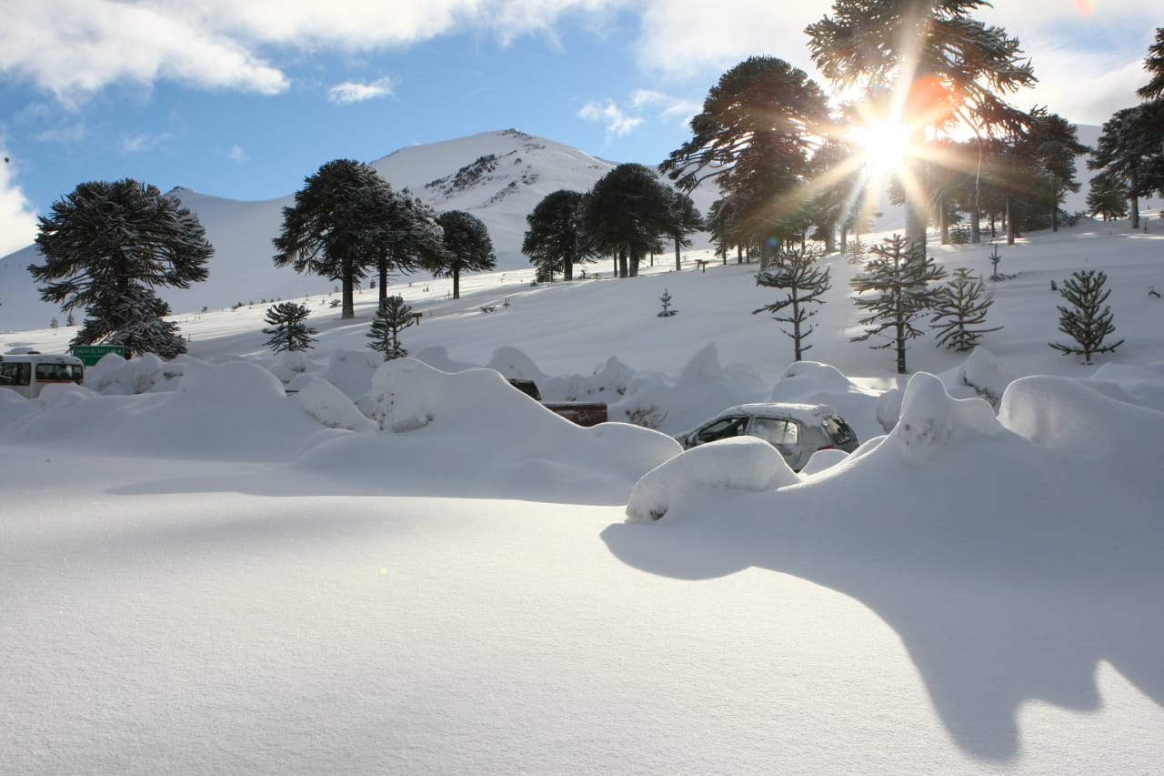 Así luce esta tarde Centro De Ski Corralco, que te espera en Chile con ...
